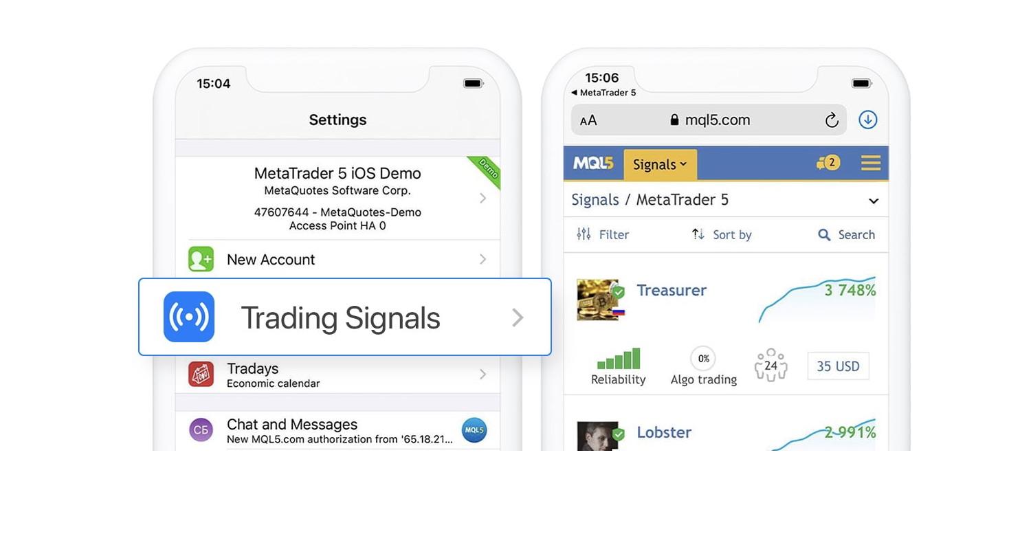 MT5 mobile terminals now allow subscription to trading signals - FX ...