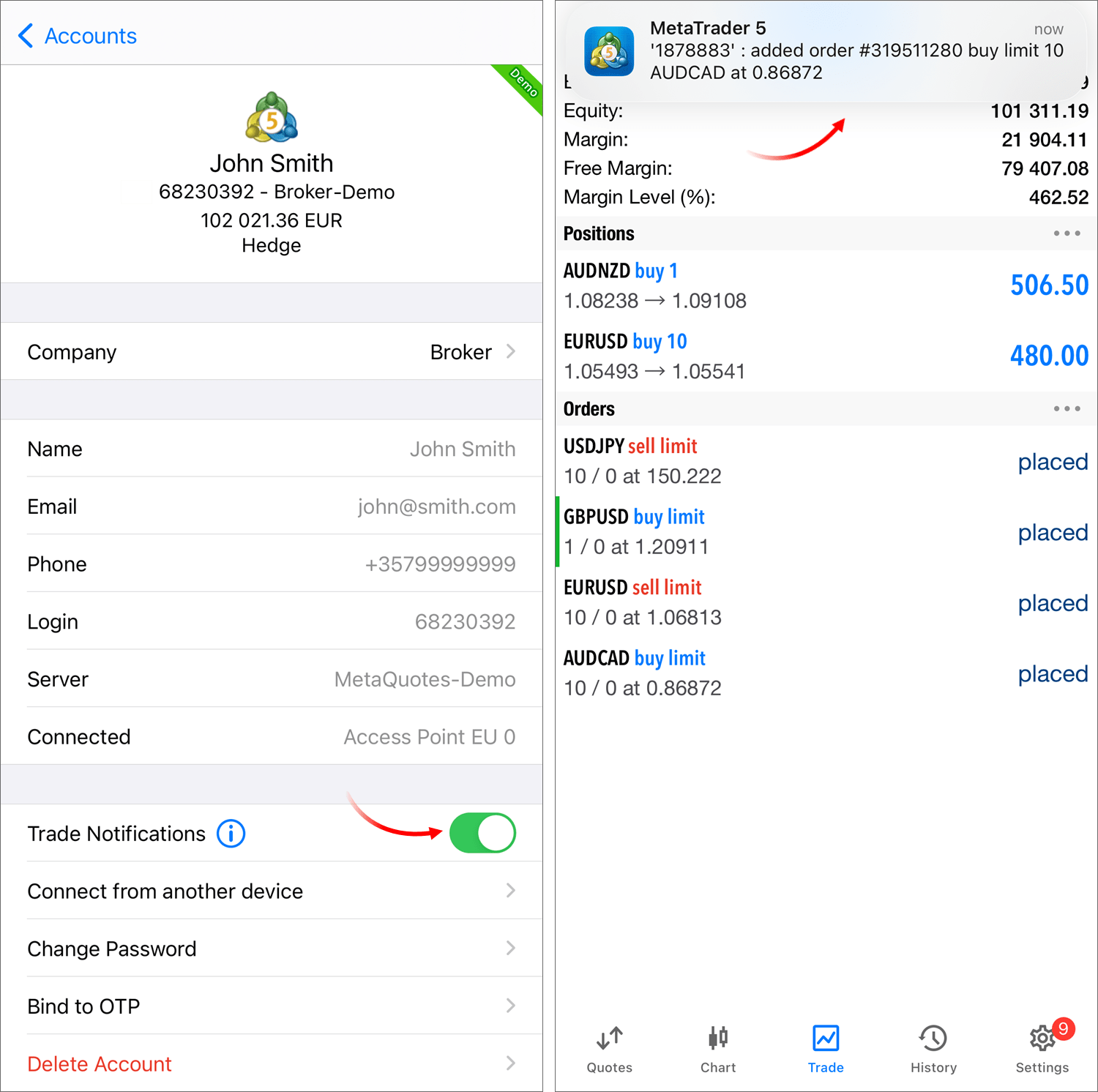 MT5 mobile app for iOS adds bulk trading operations, extra timeframes ...