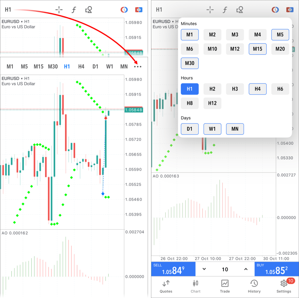 MT5 mobile app for iOS adds bulk trading operations, extra timeframes ...