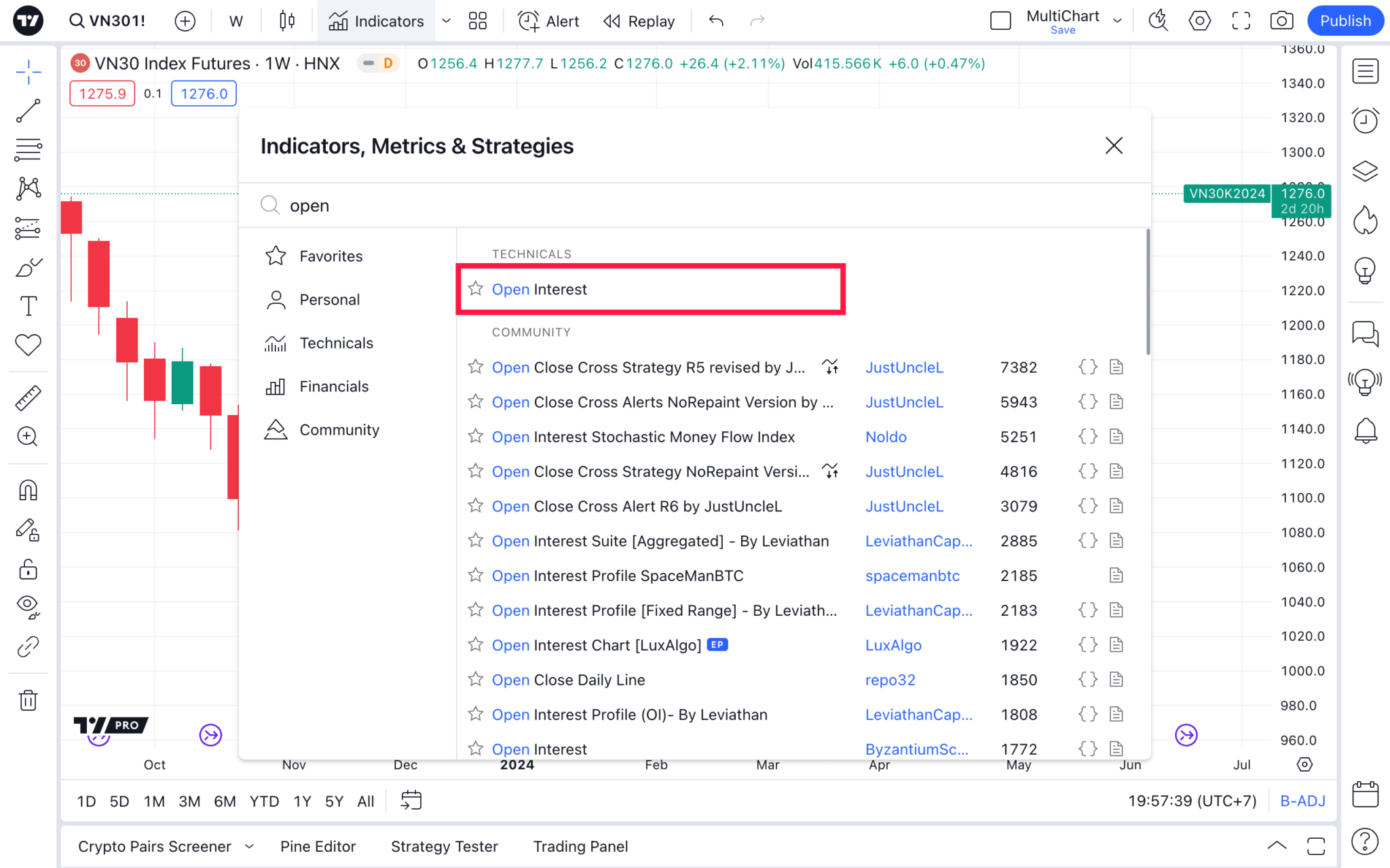 TradingView adds back-adjustment of previous contracts and tracking of ...