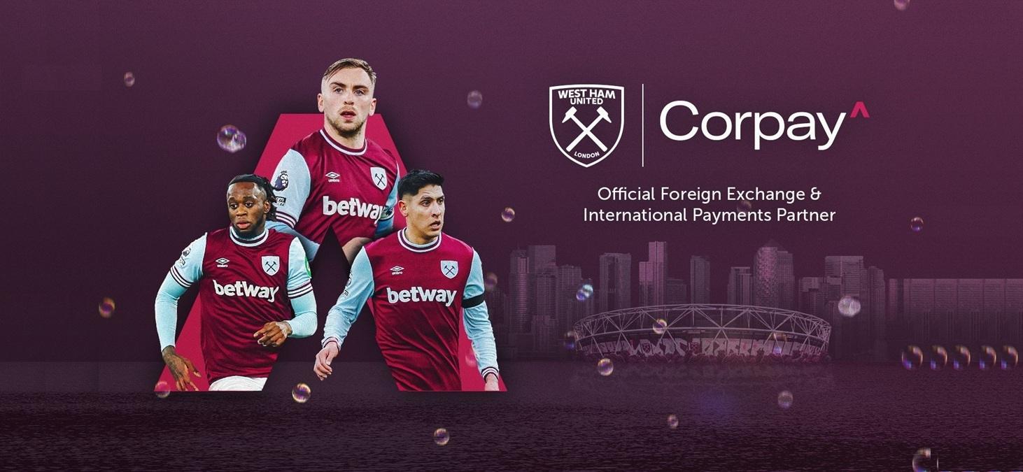 Corpay extends FX sponsorship of West Ham United - FX News Group