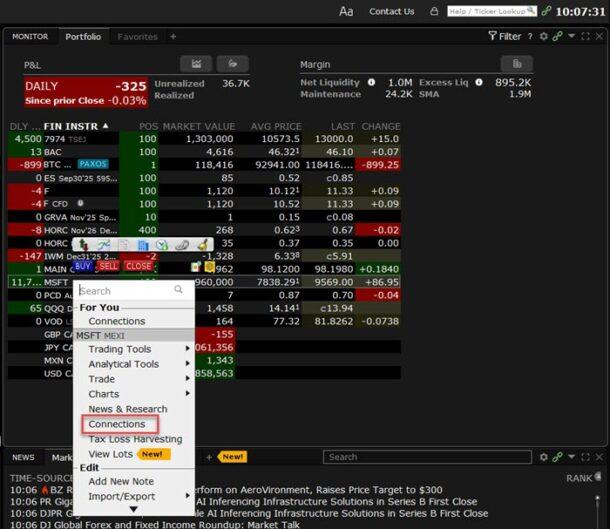 Interactive Brokers adds Connections tab to TWS platform - FX News Group