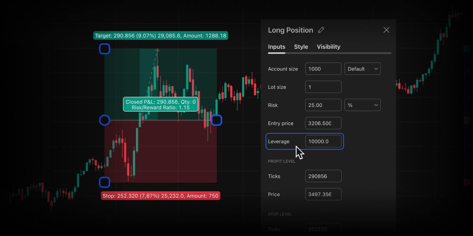 TradingView adds leverage support in Long and Short Position tools - FX News Group